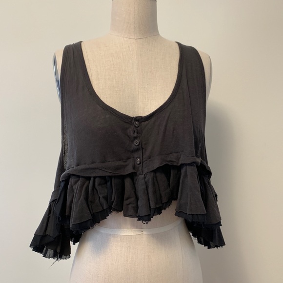 All Saints | Tops | All Saints Crop Top S M | Poshmark